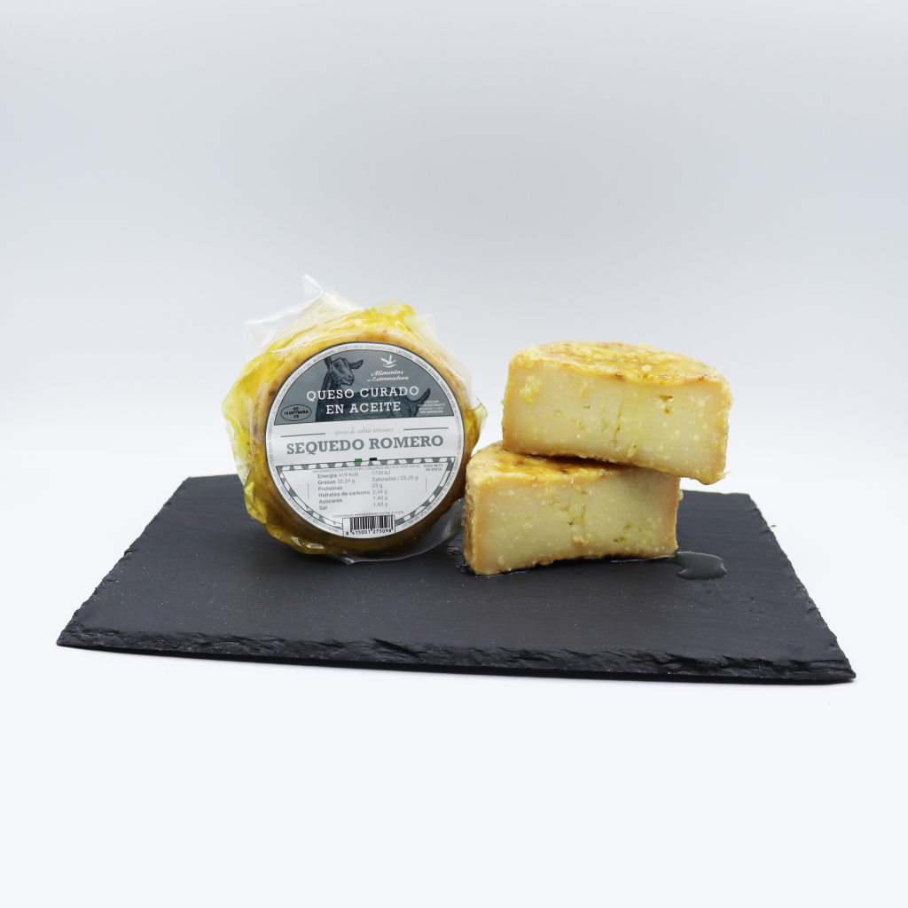 Queso curado en aceite - sequedoromero